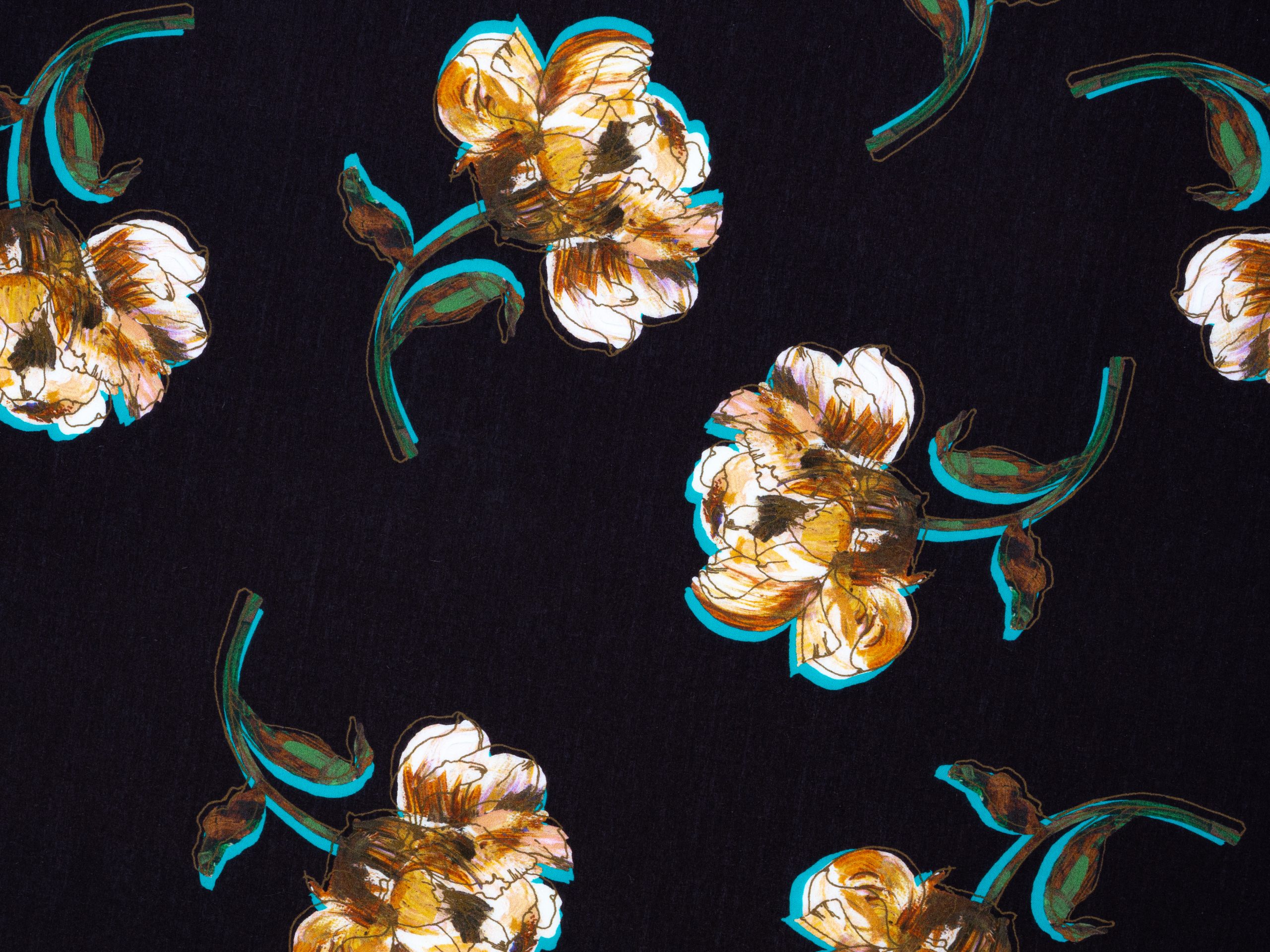 Painted Peony C Tana Lawn® Cotton - Shaukat Fabrics