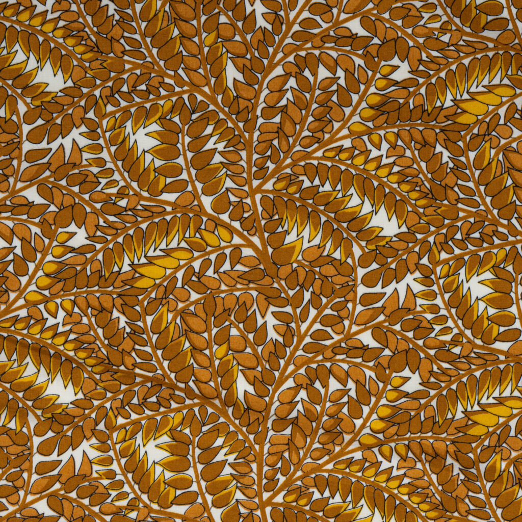 Tangle - Gold Storrs London Cotton Lawn - Shaukat Fabrics