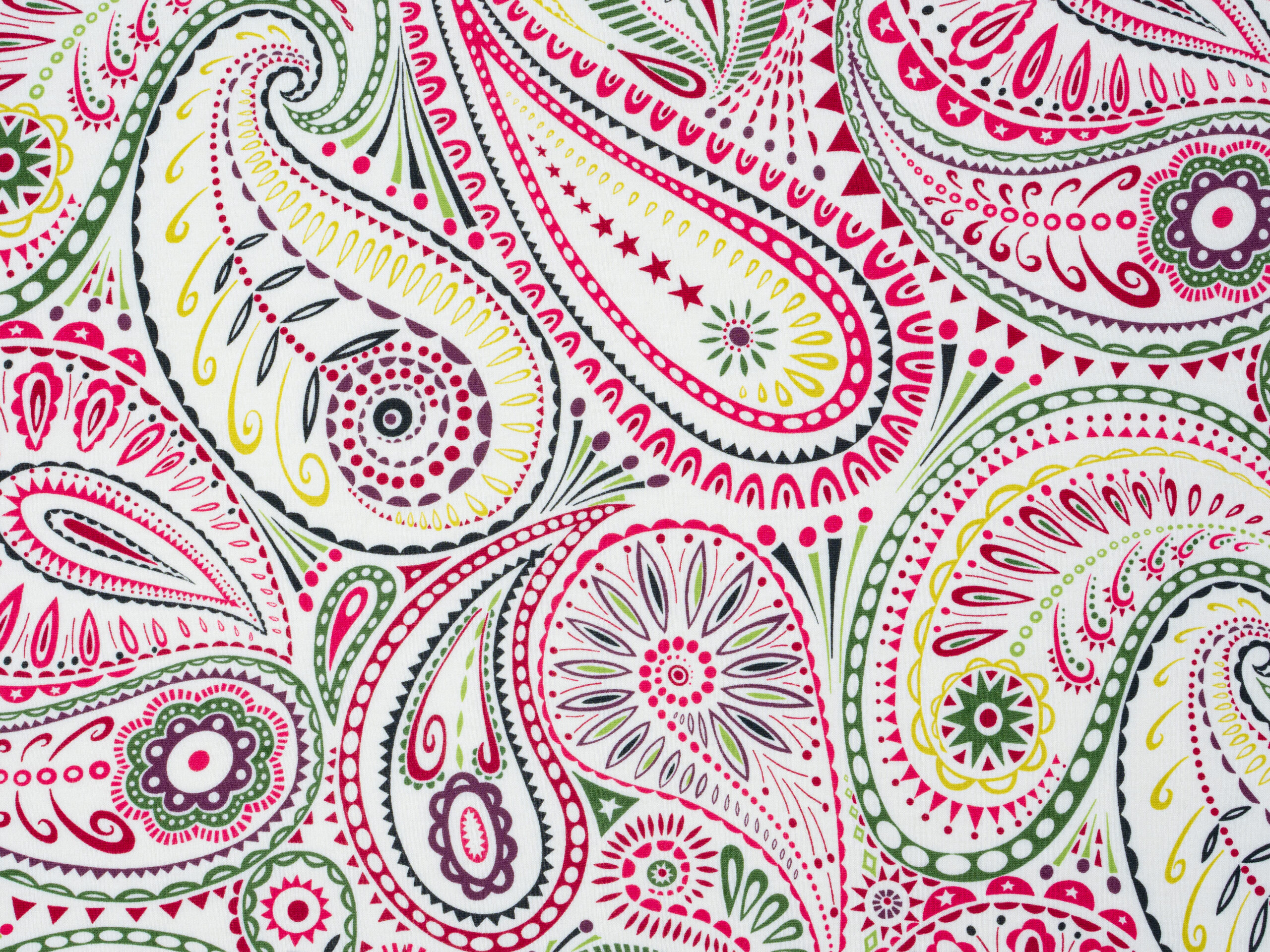 Large Paisley Floral Liberty Fabrics Cotton Jersey - Shaukat Fabrics